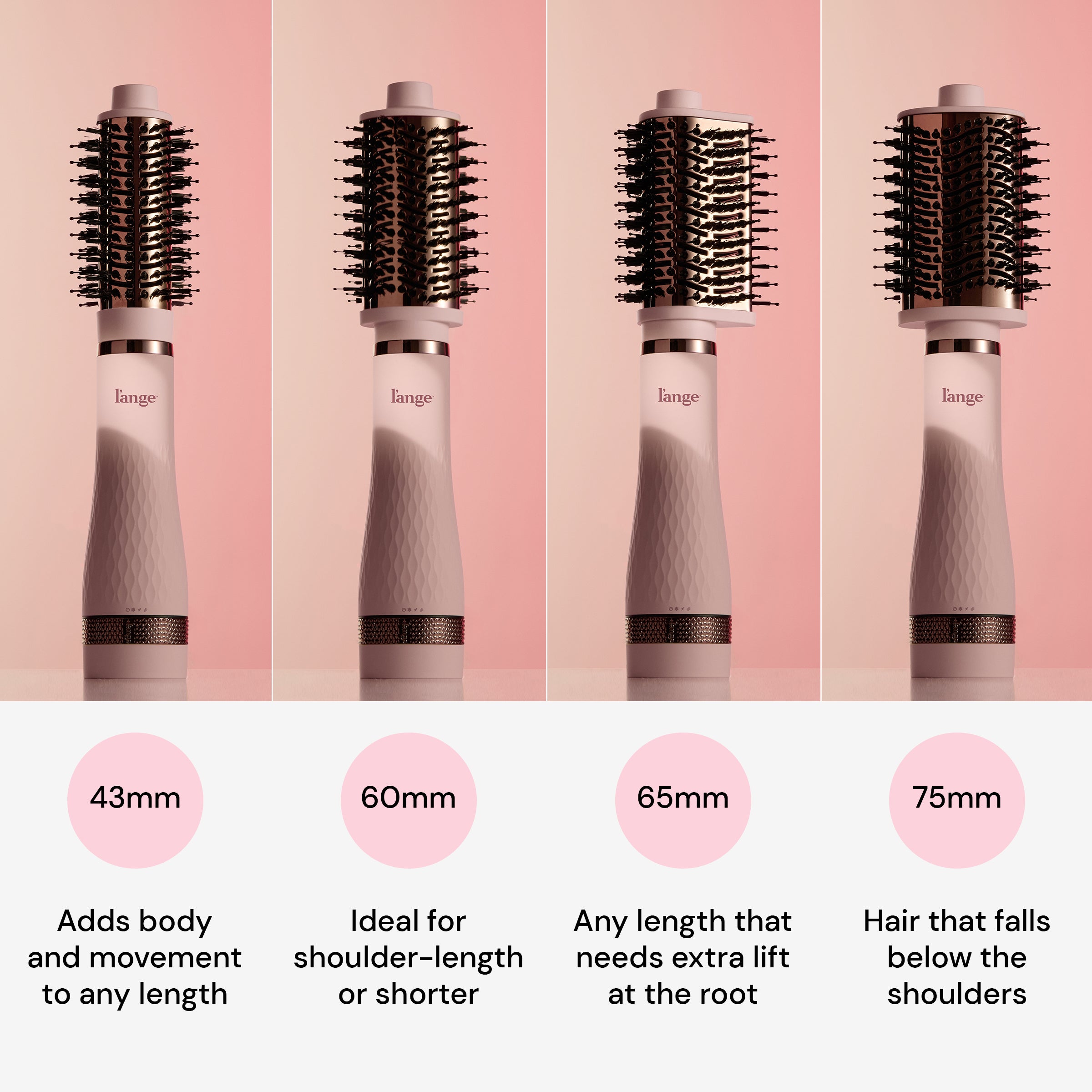 Multi - Volume Series 2 - in - 1 Interchangeable Brush Dryer - L'ange Hair