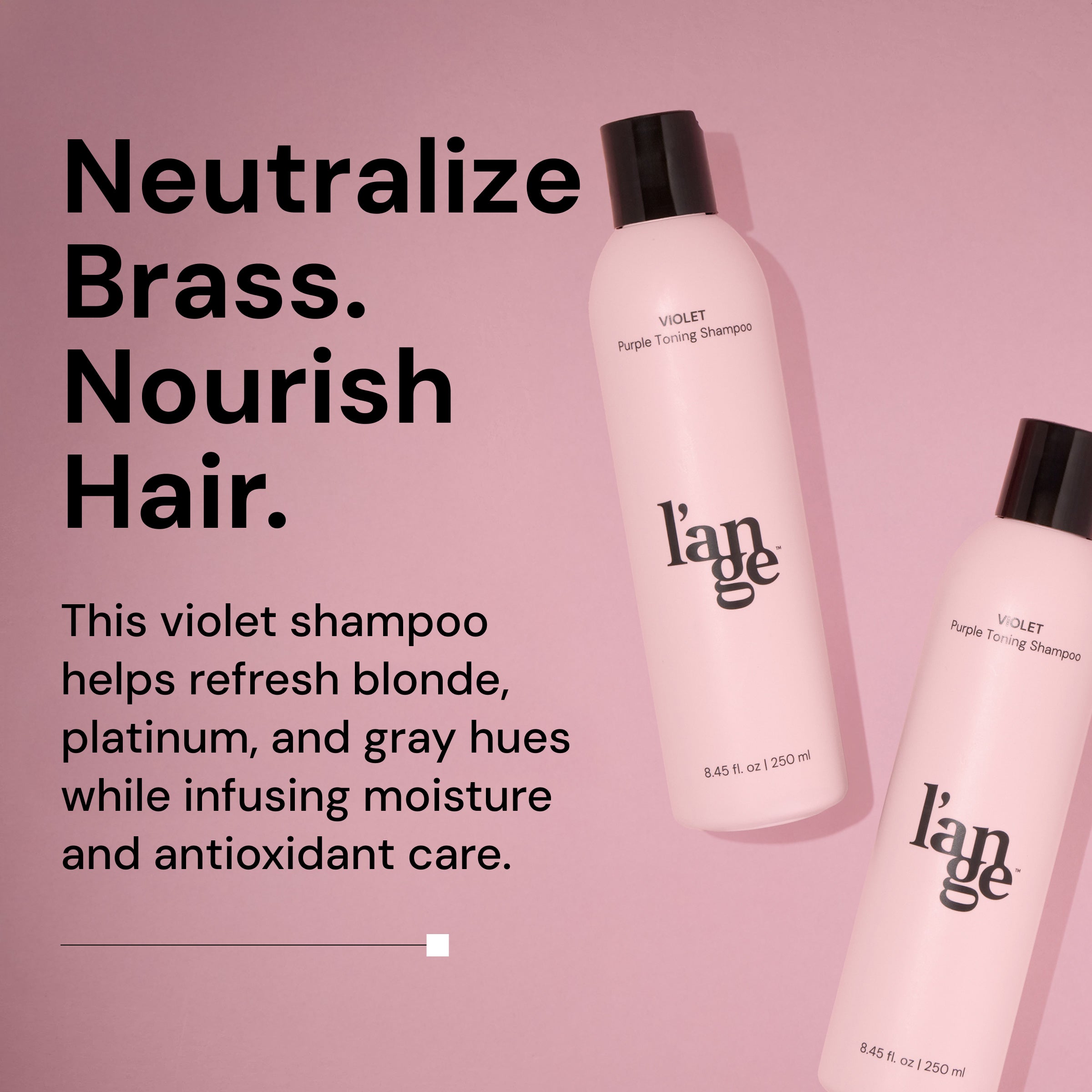 Intense Violet Shampoo (Purple Shampoo) - L'ange Hair