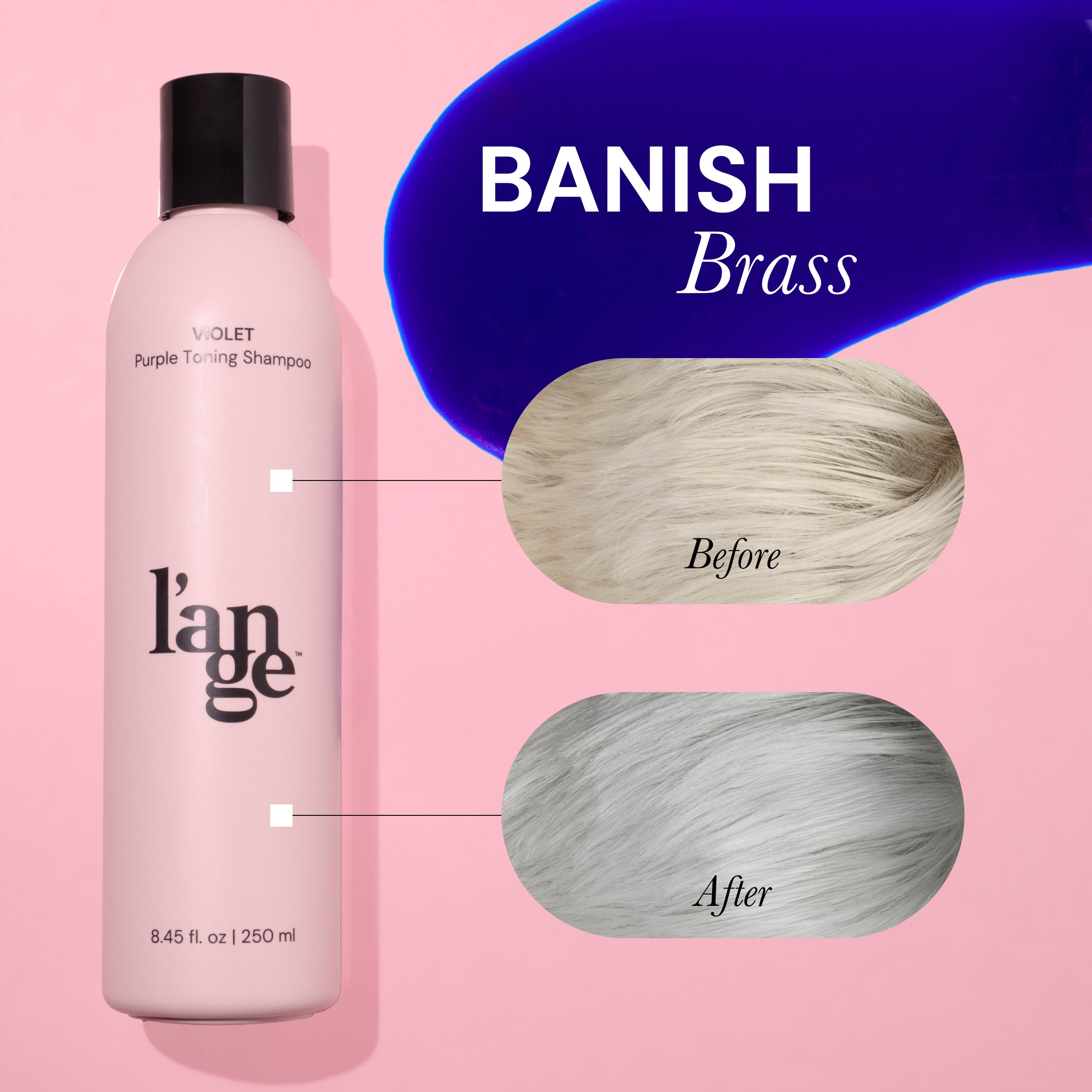 Intense Violet Shampoo (Purple Shampoo) - L'ange Hair